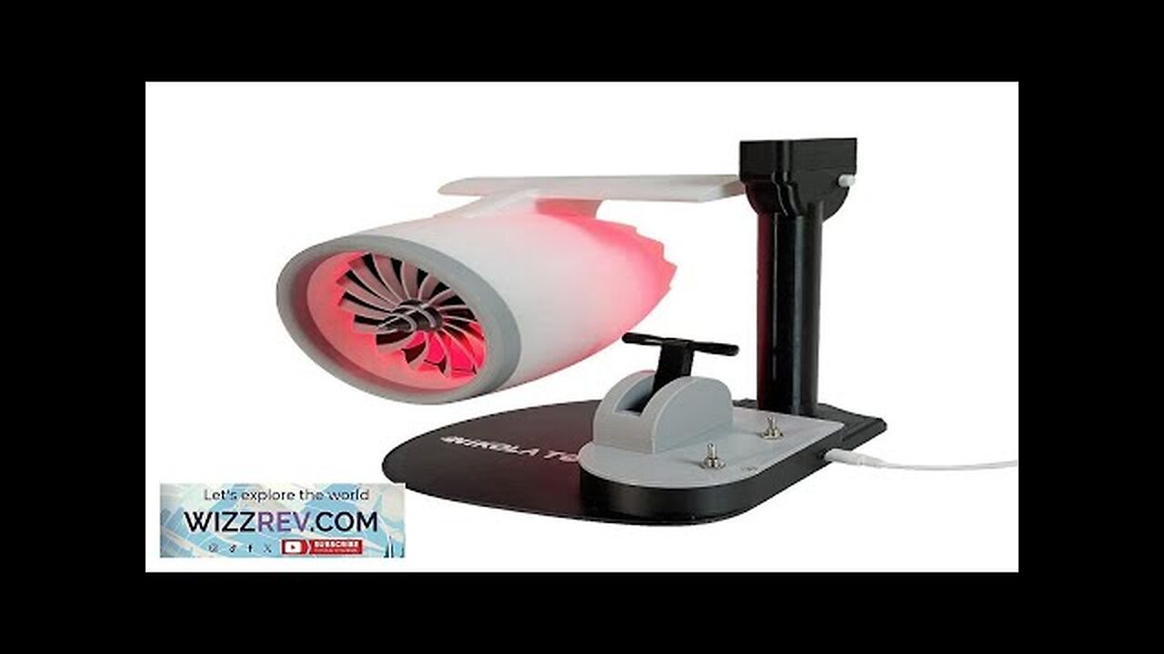 NIKOLATOY Creative Desktop JetFan Turbine Engine Shape Equipped with ...