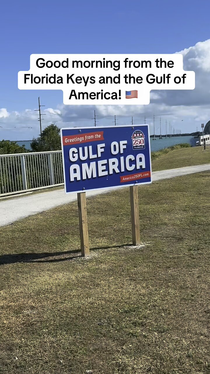 Good morning from the Florida Keys and the Gulf of America! 🇺🇸 #maga # ...