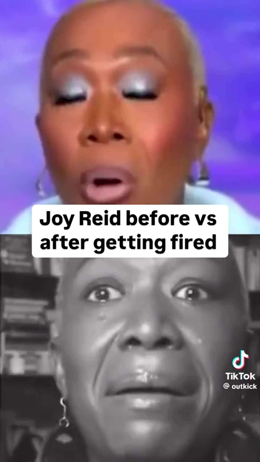 Joy Reid before VS. after getting fired