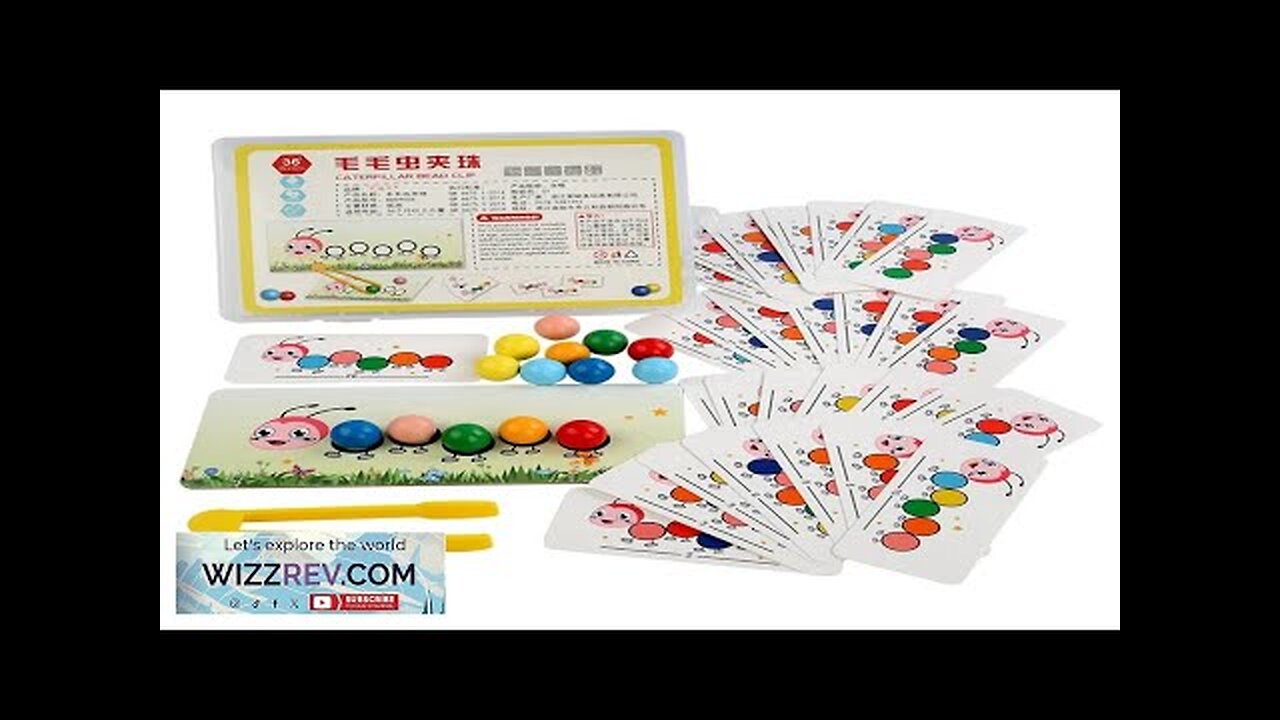 Clip Beads Toys Color Sorting Montessori Toy Educational Preschool ...