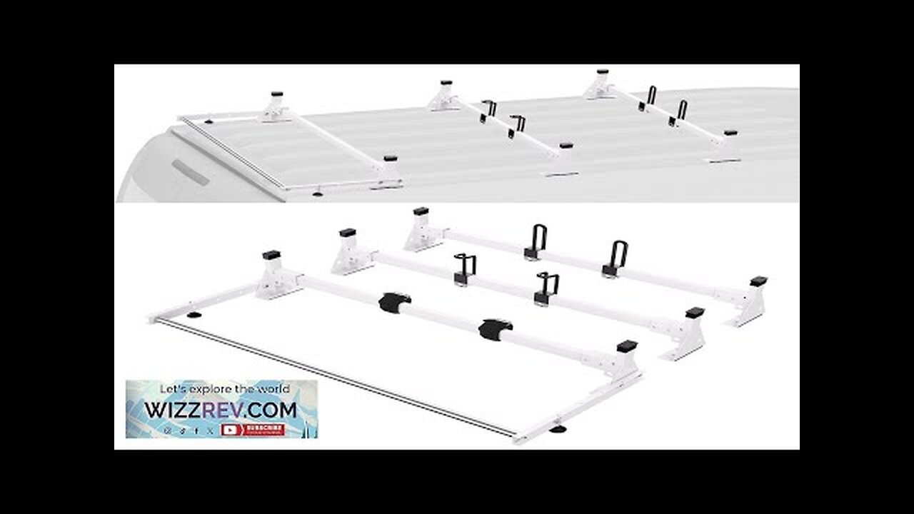 VEVOR Trailer Ladder Rack Van Roof Ladder Rack for Ford Transit Custom ...
