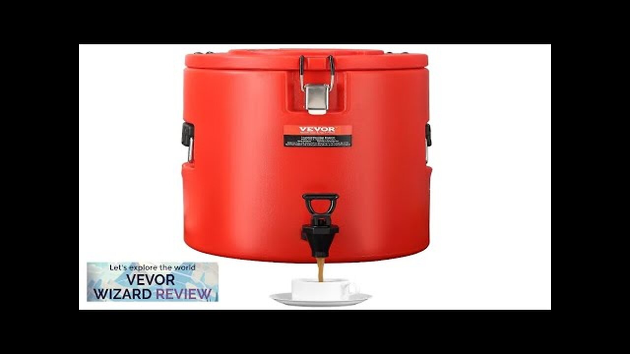 VEVOR Stainless Steel Insulated Beverage Dispenser 4.5 Gallon 17.2 ...