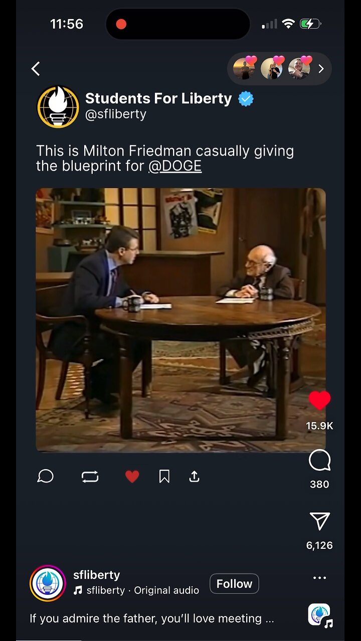 Milton Friedman giving the blueprint for DOGE