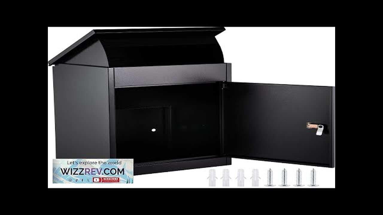 VEVOR Parcel Drop Box Package Mailbox Porch Express with Lockable ...