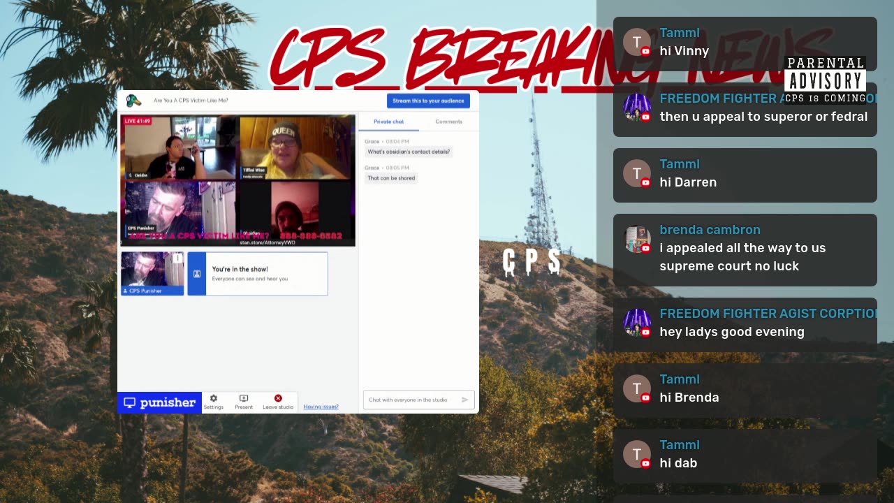 Tiff n the Punisher fighting cps one amendment at a time