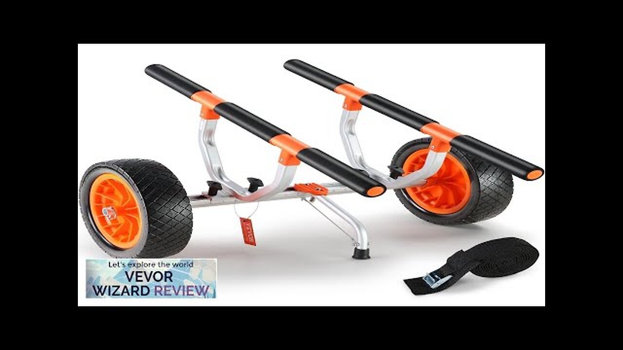 VEVOR Heavy Duty Kayak Cart 450lbs Load Capacity Detachable Canoe ...