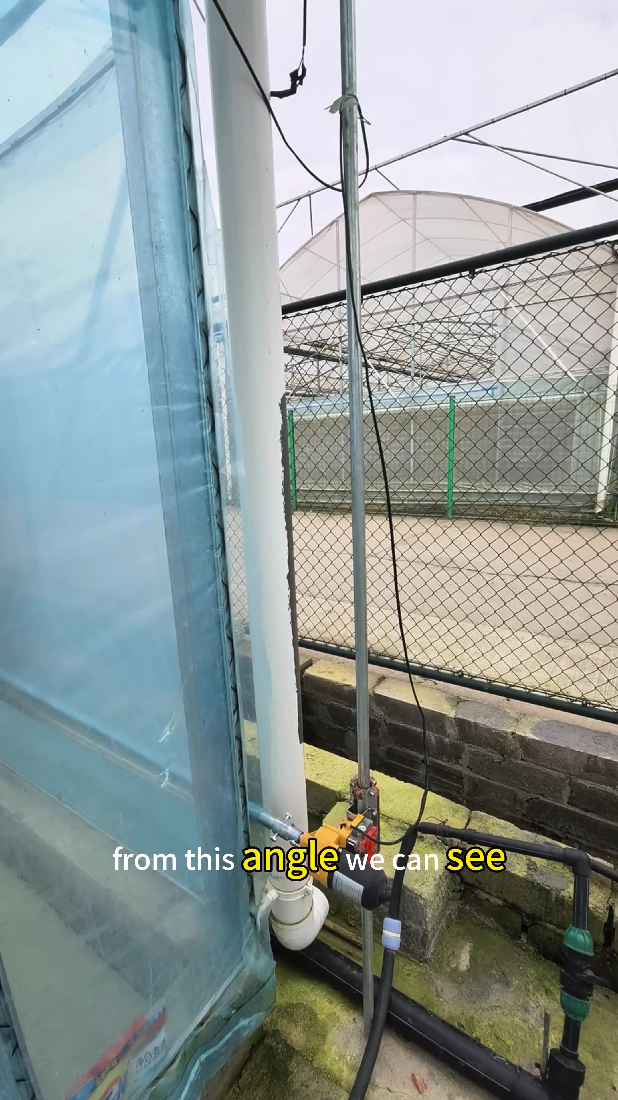 Details of the two-stage ventilation motorized film roll-up system in ...