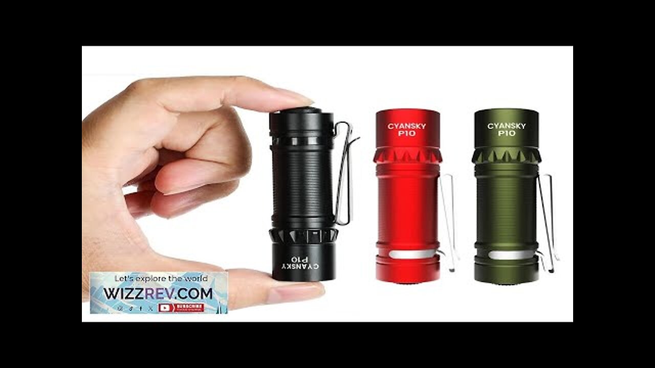 CYANSKY P10 Portable AA Battery LED EDC Flashlight High-Power Infrared ...