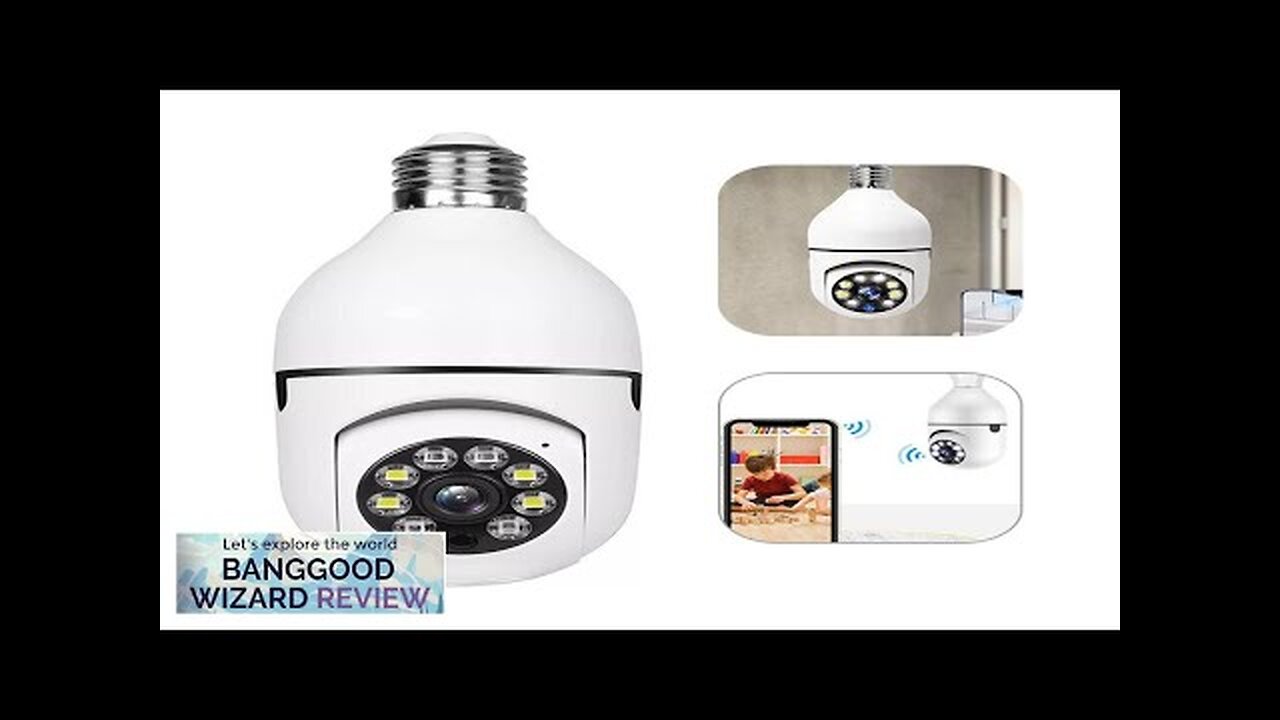 E27 Bulb WiFi Surveillance Camera Wireless Night Vision Auto Human ...
