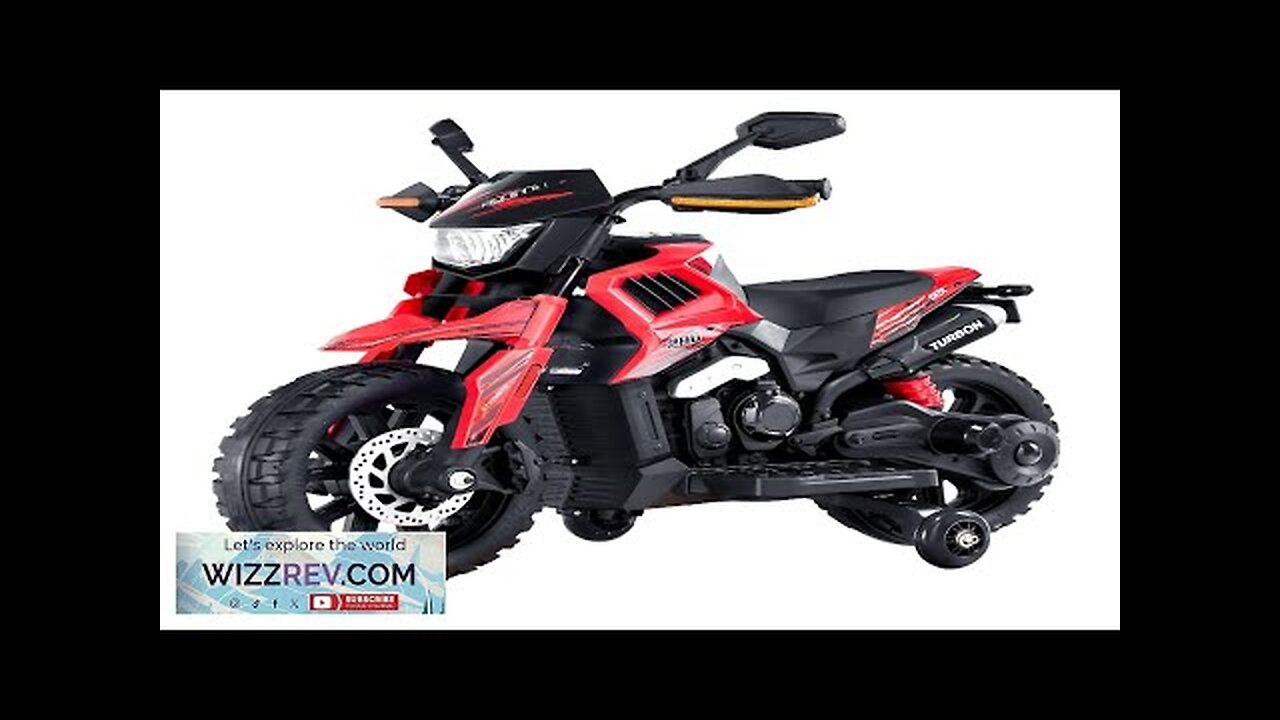 Kids Ride on Motorcycle 12V Electric Motorbike with LED for Kids Aged ...