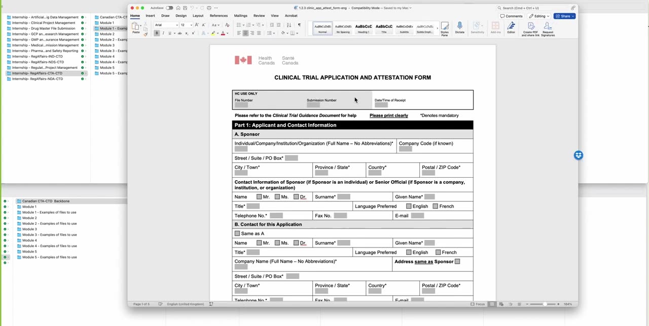 Health Canada CTA in CTD fromat - Completing the clinical trial ...