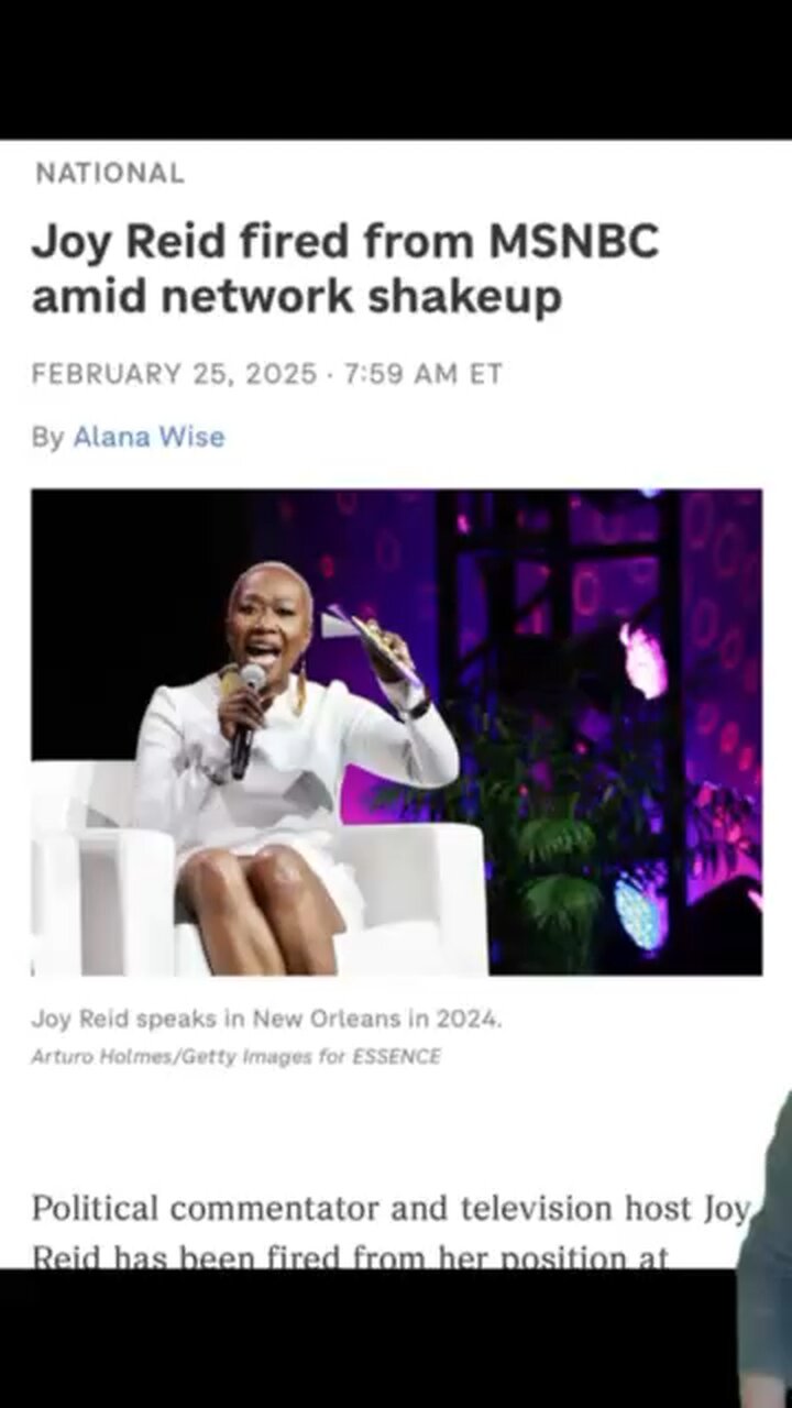JOY REID FIRED?! MSNBC Shakeup Sends Woke Media Into Meltdown!