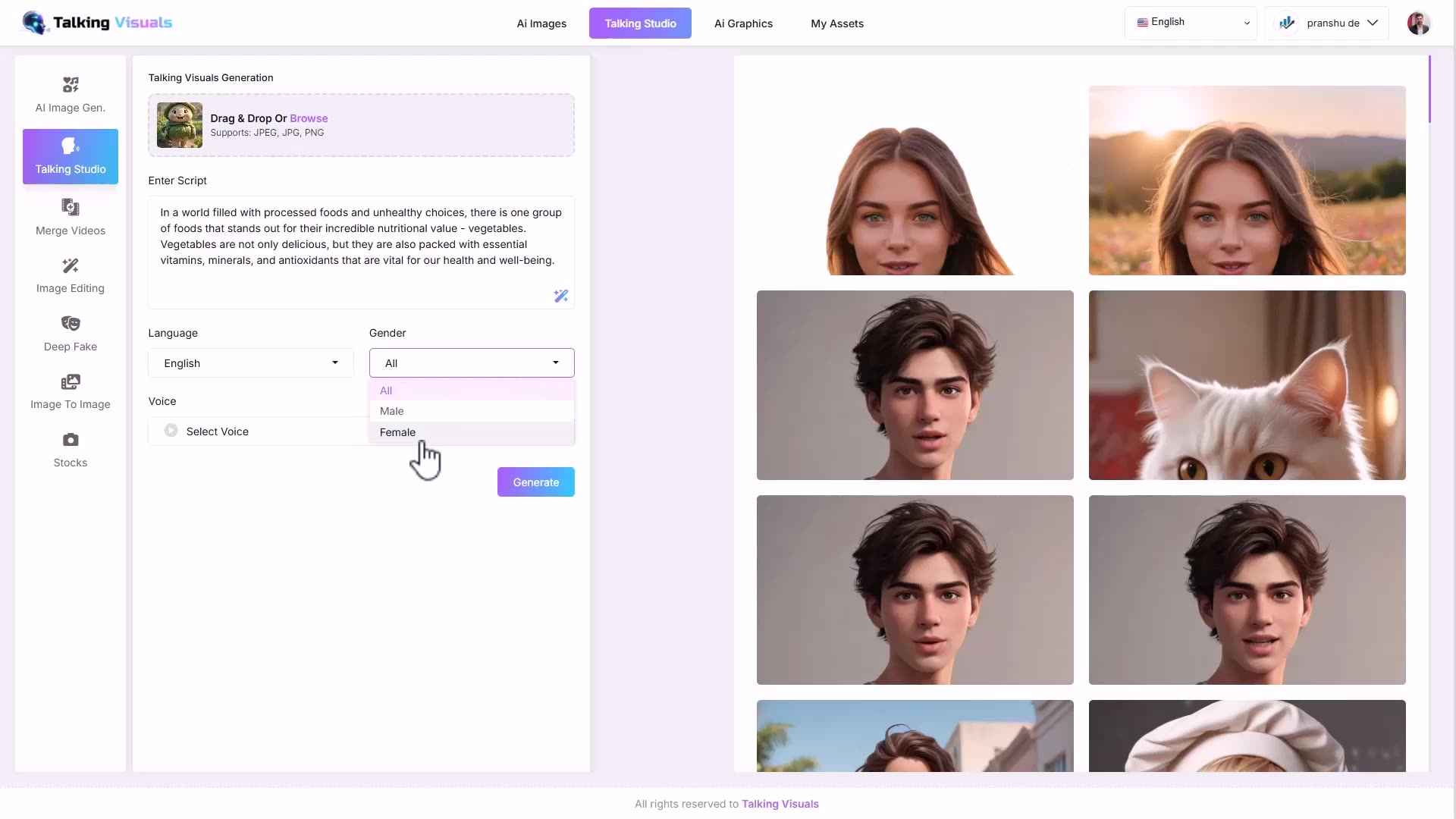 Talking Visuals Demo: This innovative app generates lifelike visuals in ...