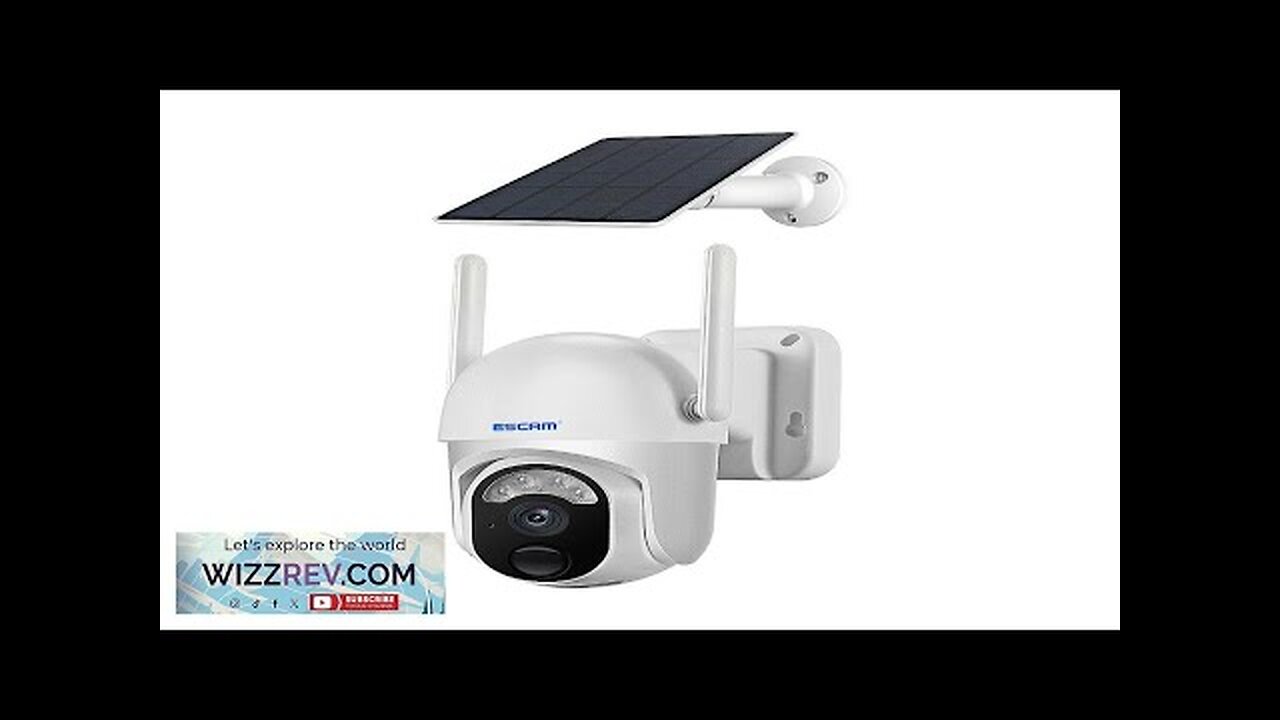 ESCAM QF103 3MP WiFi IP Camera Wireless PTZ Solar Panel Battery Cam Review