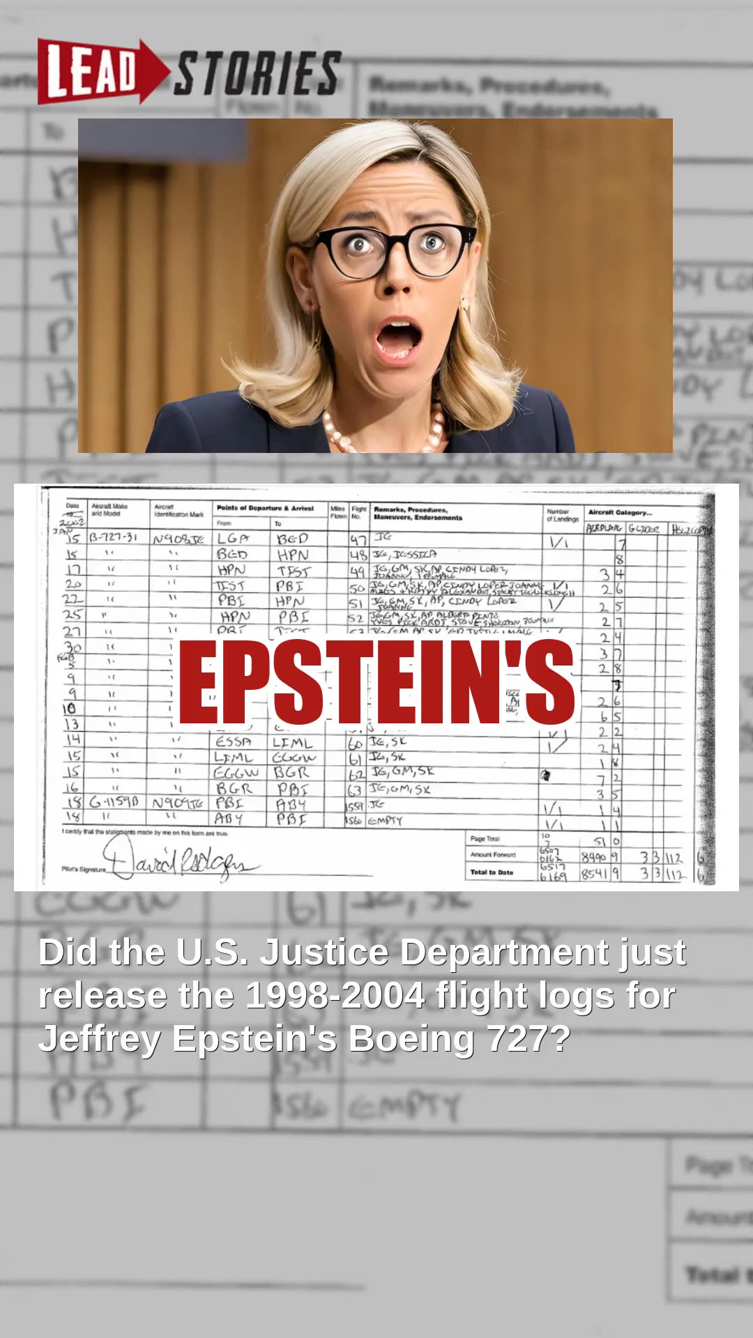 Fact Check: We Already Have The Epstein Flight Logs -- Since 2015