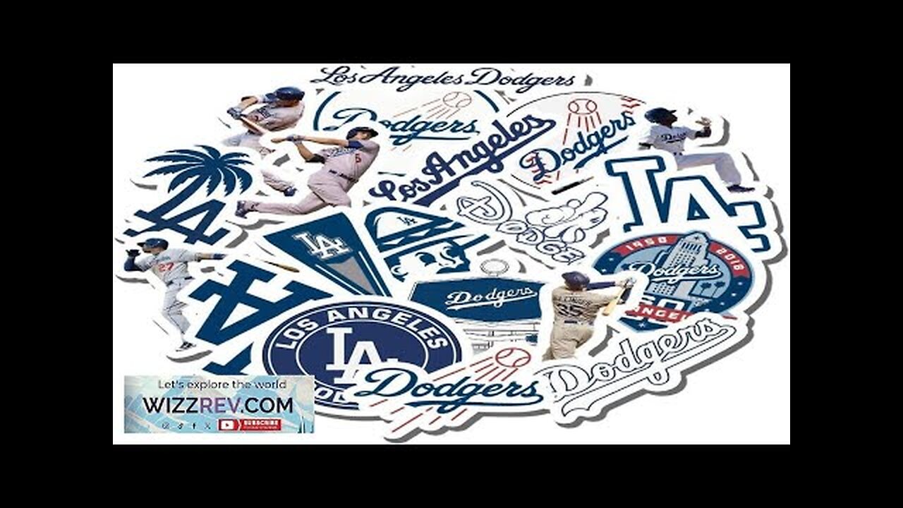 Dodgers Party 19 PCS Los Angeles Aesthetic Dodgers Vinyl Waterproof ...