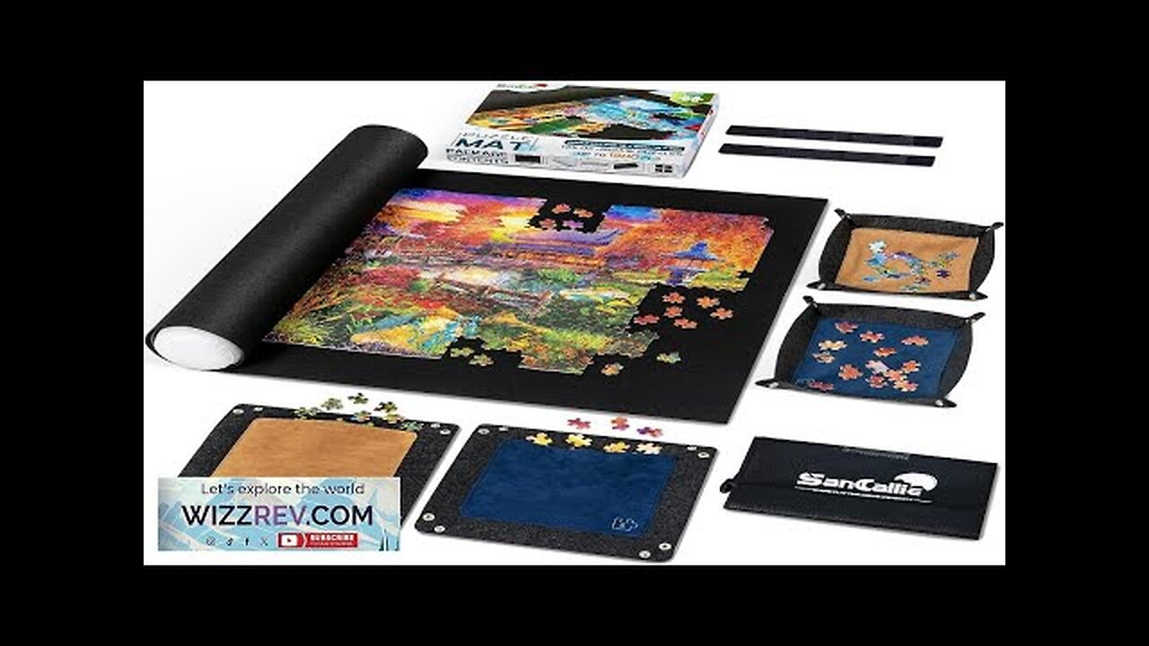 Puzzle Mat Roll Jigsaw Storage Felt Mat Jigroll Up to 1500 Pieces Review