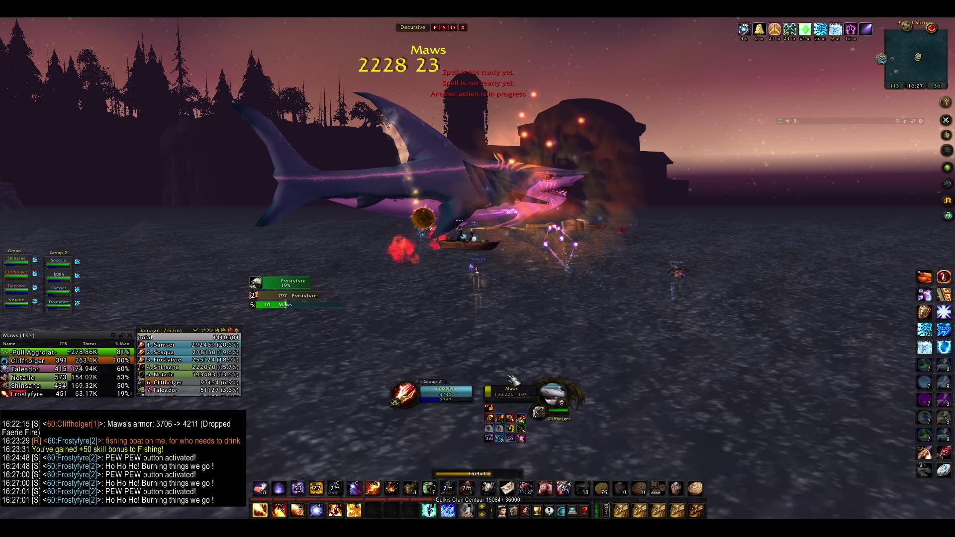 Turtle wow - PUG world boss the shark Maws - world boss - 16 February ...
