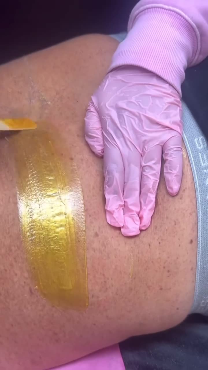 Underarm & Lower Back Waxing with Sexy Smooth Golden Allure Hard Wax ...