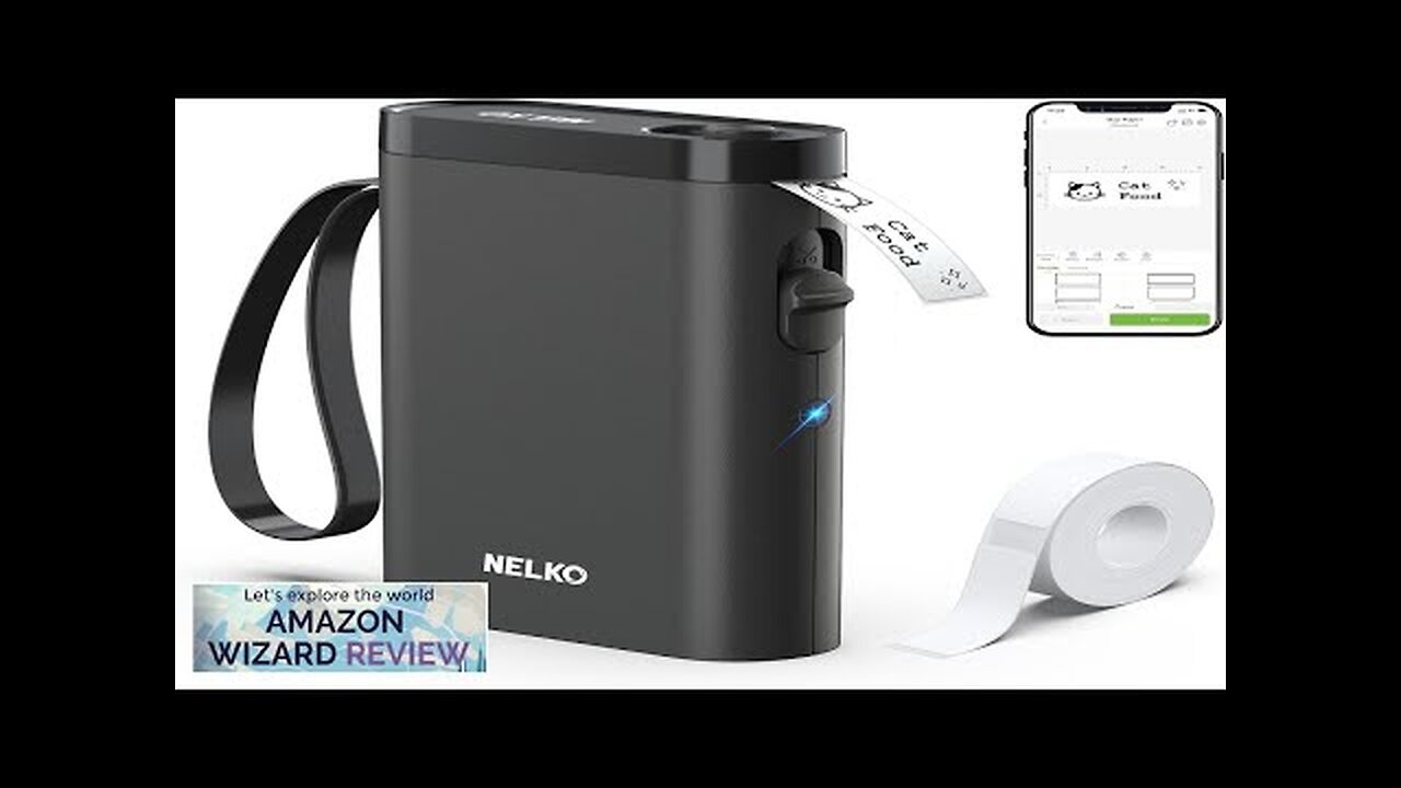 Nelko Label Maker Machine with Tape P21 Portable Bluetooth Label ...
