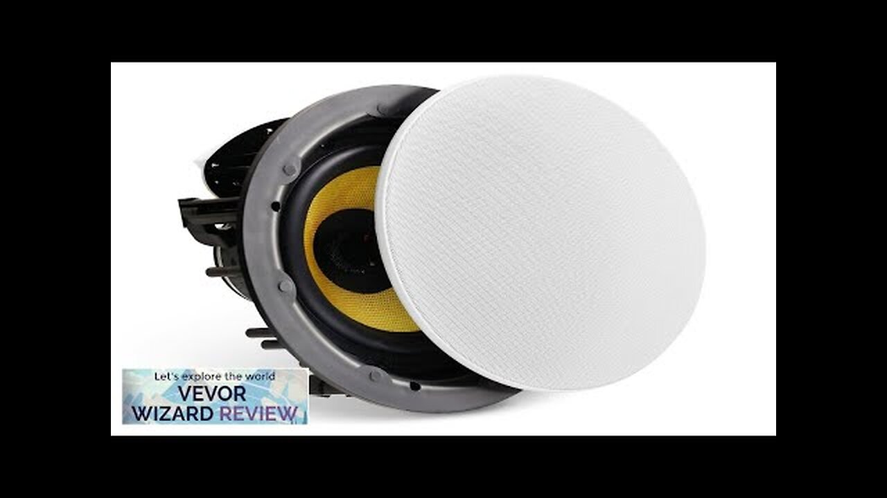 VEVOR 8 Inch in Ceiling Speakers 200-Watts Flush Mount Ceiling & in ...