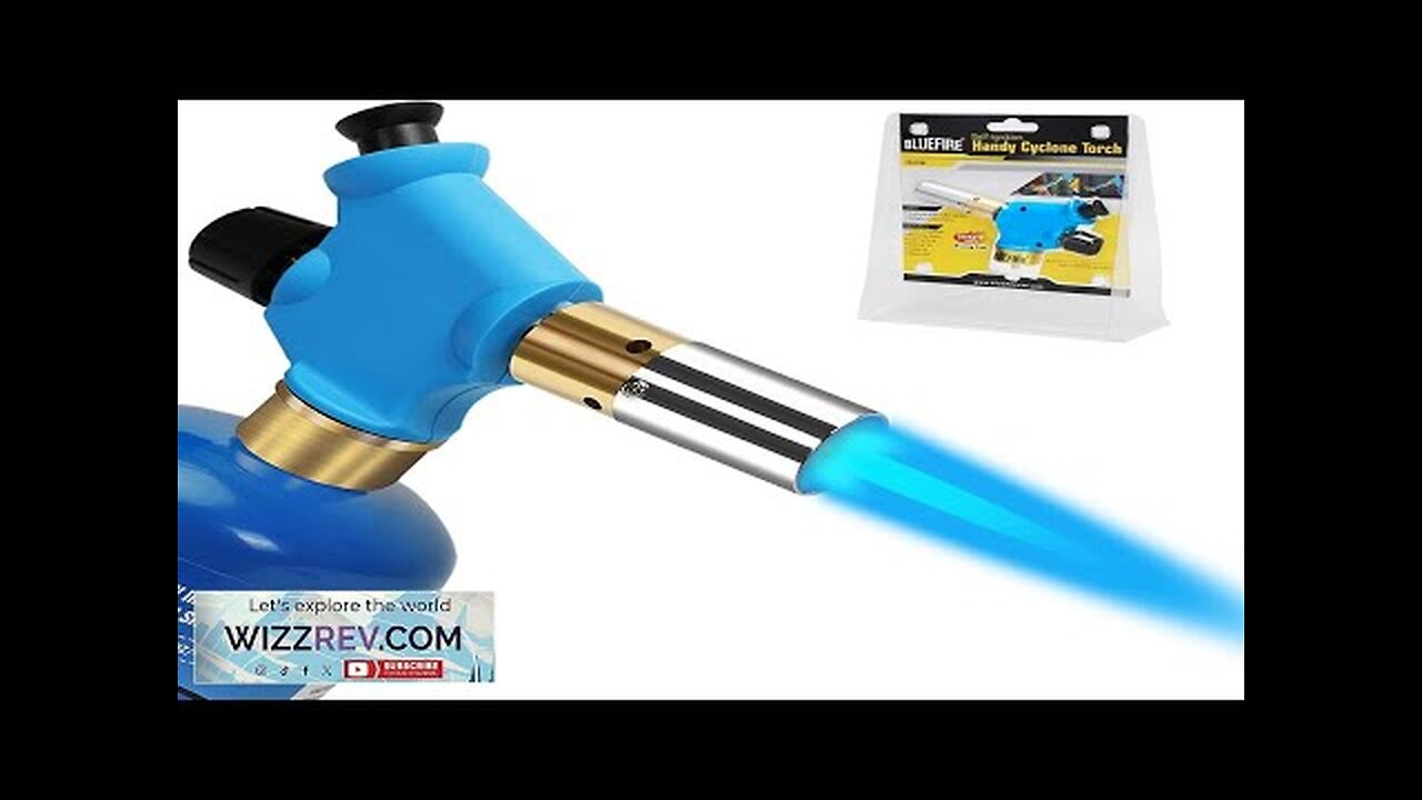 BLUEFIRE propane torch Handy Torch Head Push Button Trigger Start ...