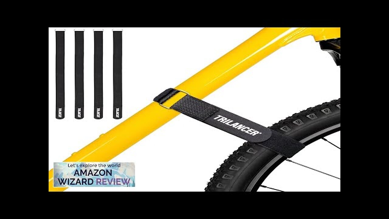 Bike Rack Straps 4-Pack Trilancer Adjustable Bike Wheel Stabilizer ...