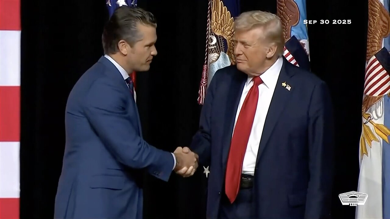 🇺🇸 🦅 ⚔️ Sep 30 2025 - CIC Trump & SOW Hegseth > Address To All U.S. MIL ...