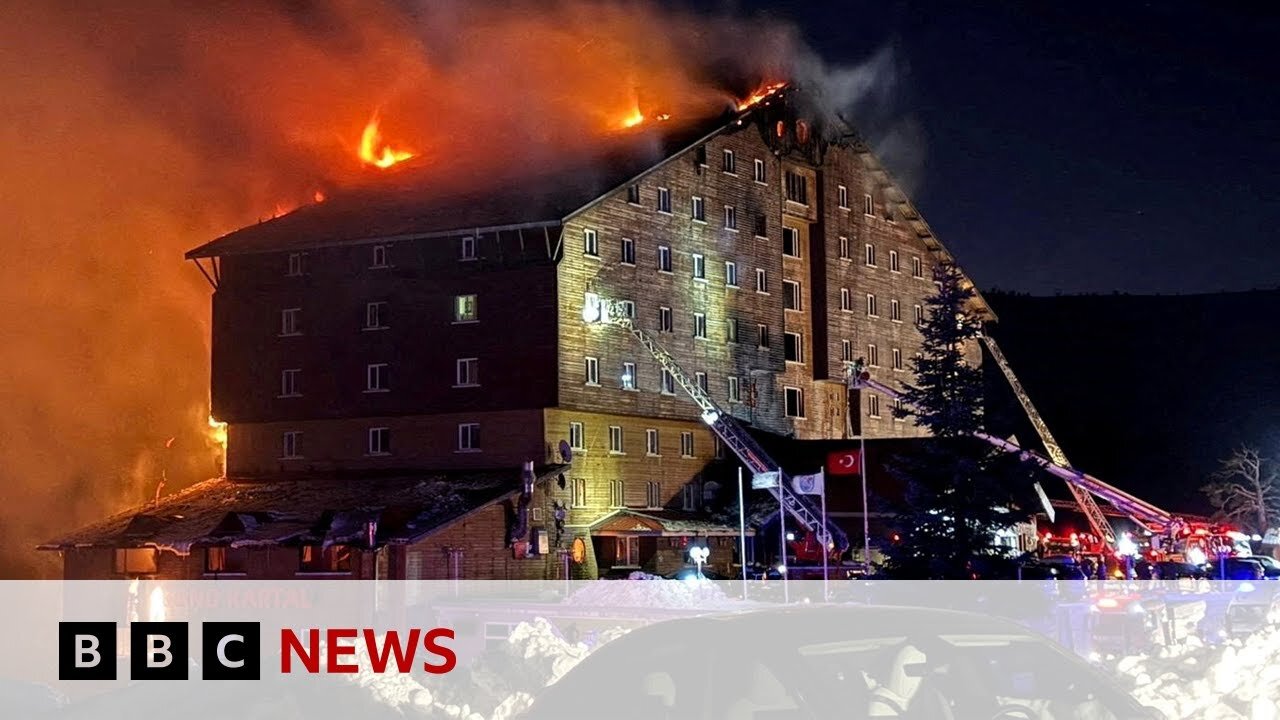 Arrests made after fire in Turkish ski resort hotel | BBC News