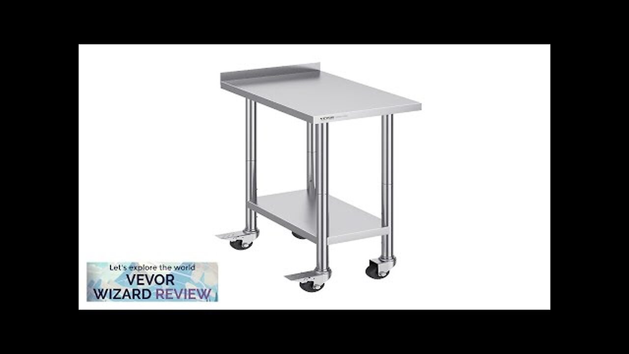 VEVOR 24 x 15 x 40 Inch Stainless Steel Work Table Commercial Review
