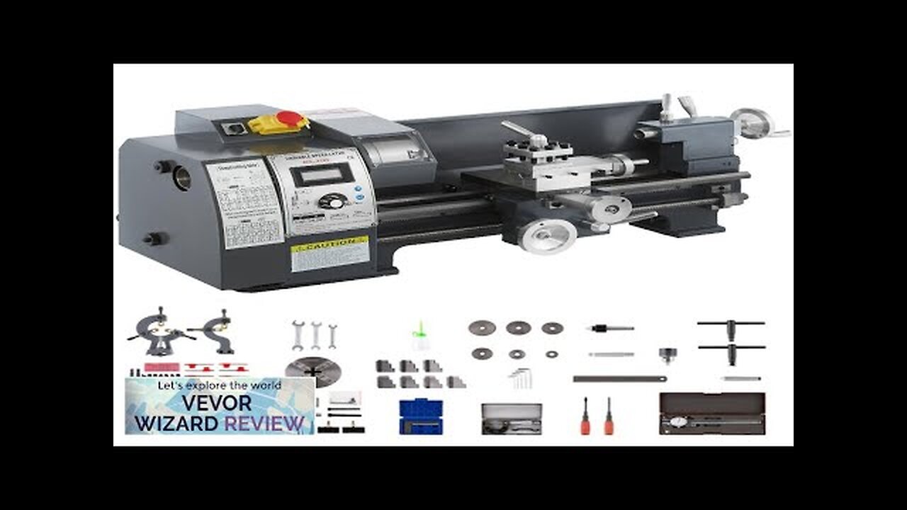 VEVOR 8x16 Luxury Version Metal Lathe 1100W Precision Bench Top Mini ...