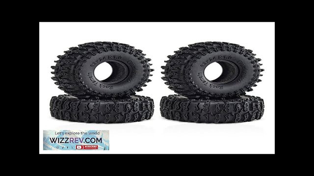4PCS Upgraded Tyres Outer Skin for Land Rover TRX4M SCX24 FMS 1/18 Review