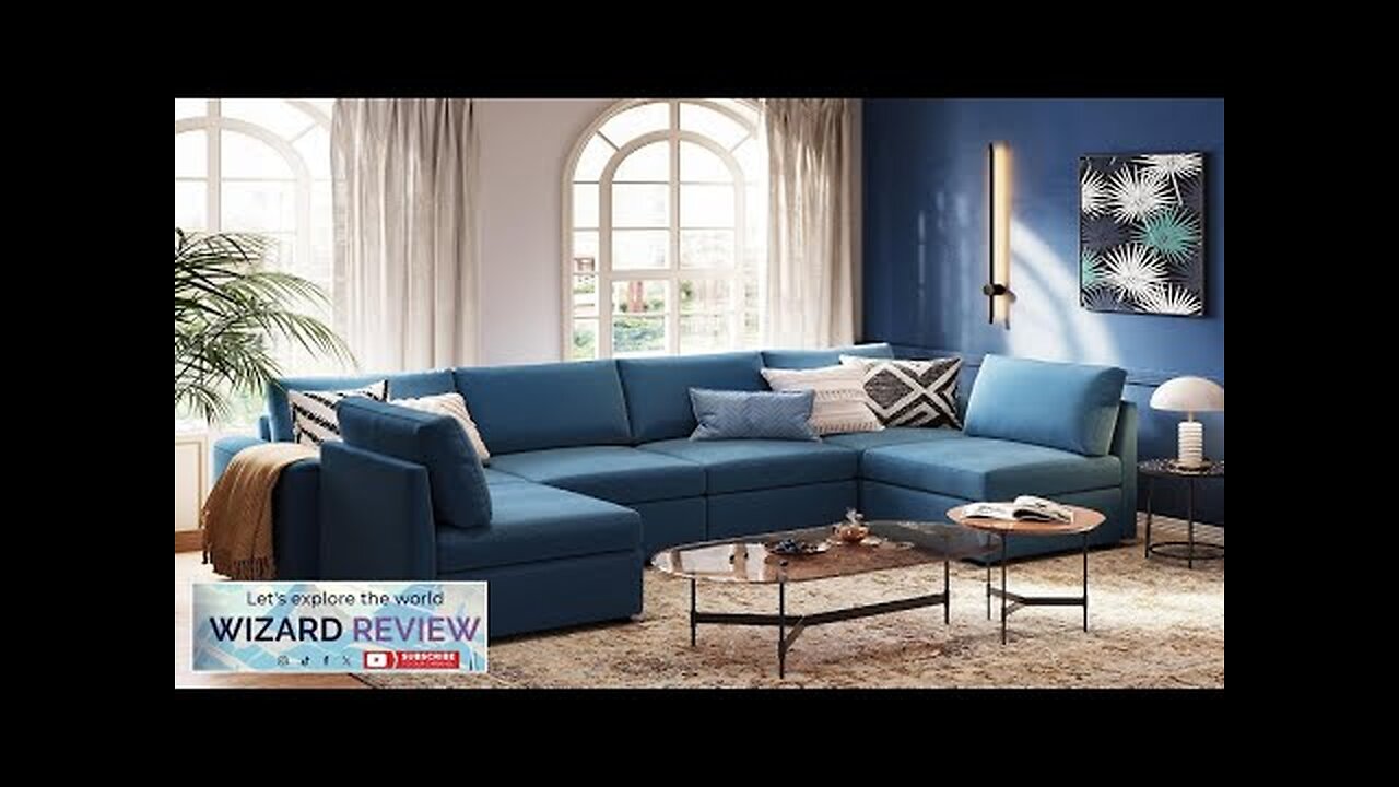 Linsy Home Modular Sectional Sofa Convertible U Shaped Sofa Couch With