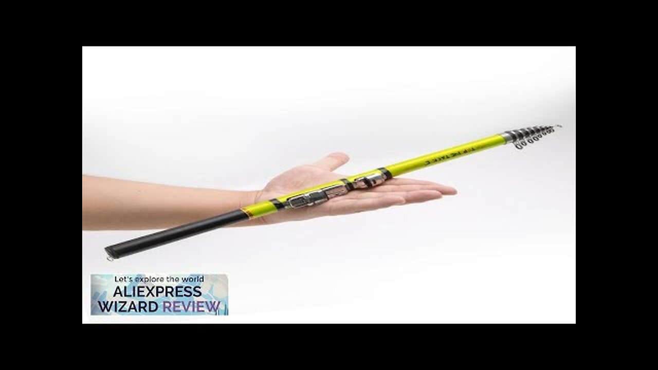 Telescopic Rock Fishing Rod 3.0M Spinning Fly Carp Feeder Carbon Fiber ...