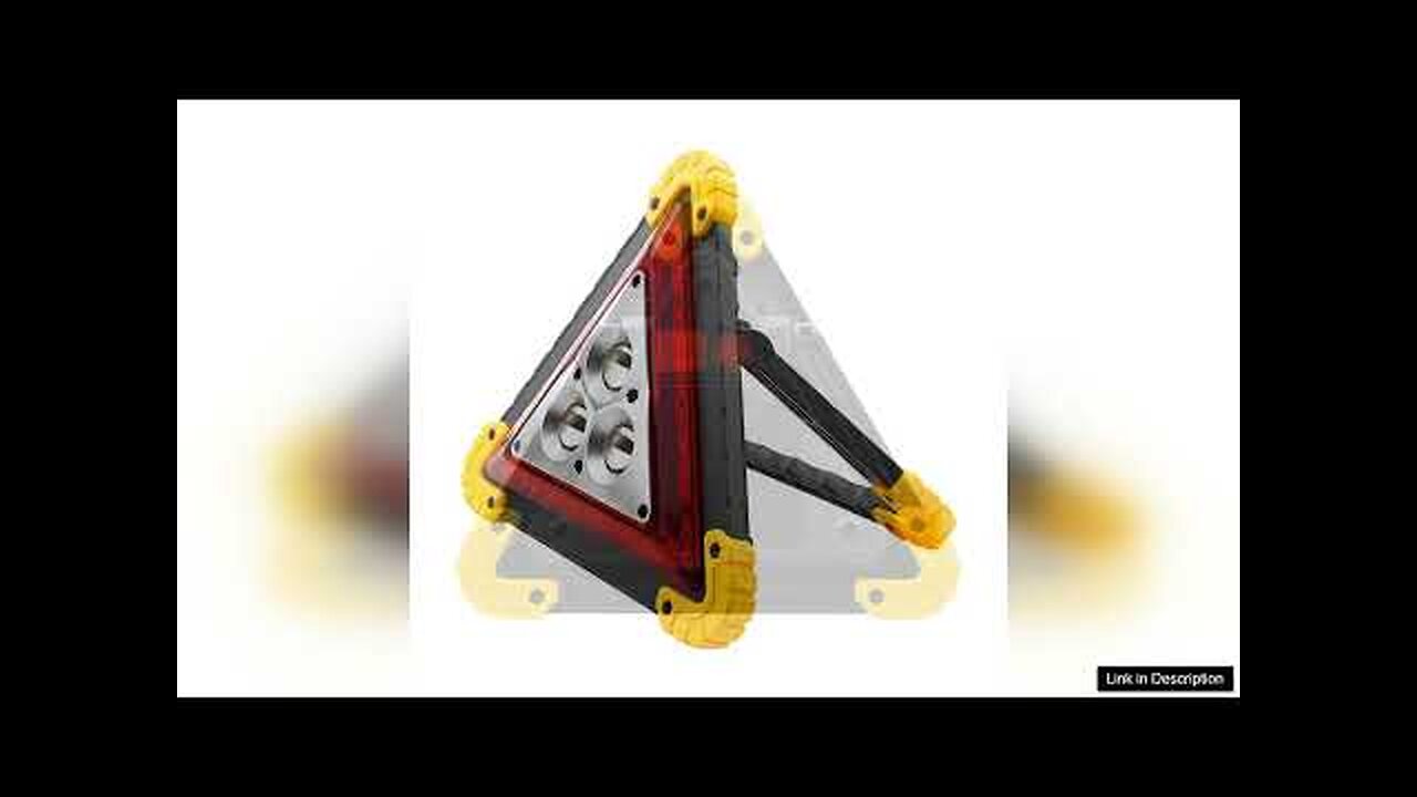 Rechargeable LED Emergency Light Warning Hazard Trilight Triangle for ...
