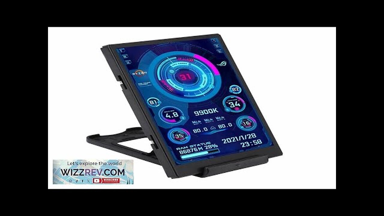 3.5 Inch IPS TYPE-C Secondary Screen CPU GPU RAM HDD Monitoring USB Review
