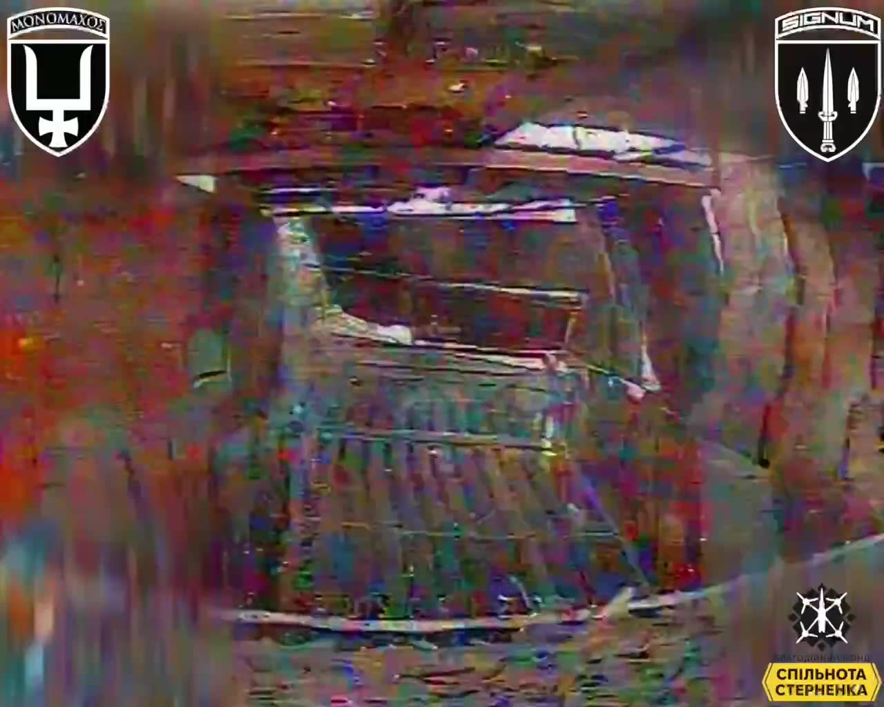 Ukrainian Drone Slams into Russian Grad Launcher Hidden in a Metal Box