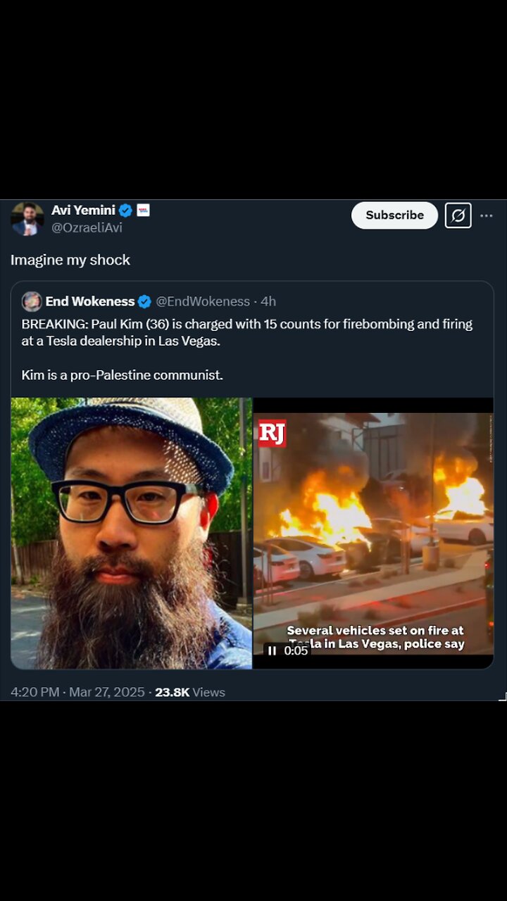 BREAKING: Paul Kim (36) is charged with 15 counts for firebombing and ...