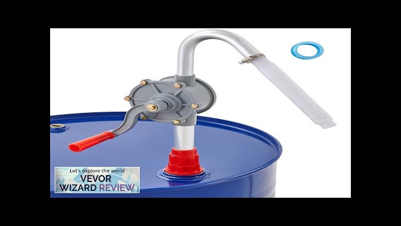 VEVOR Drum Pump 6 GPM Flow Rotary Barrel Pump Hand Crank Fits Review