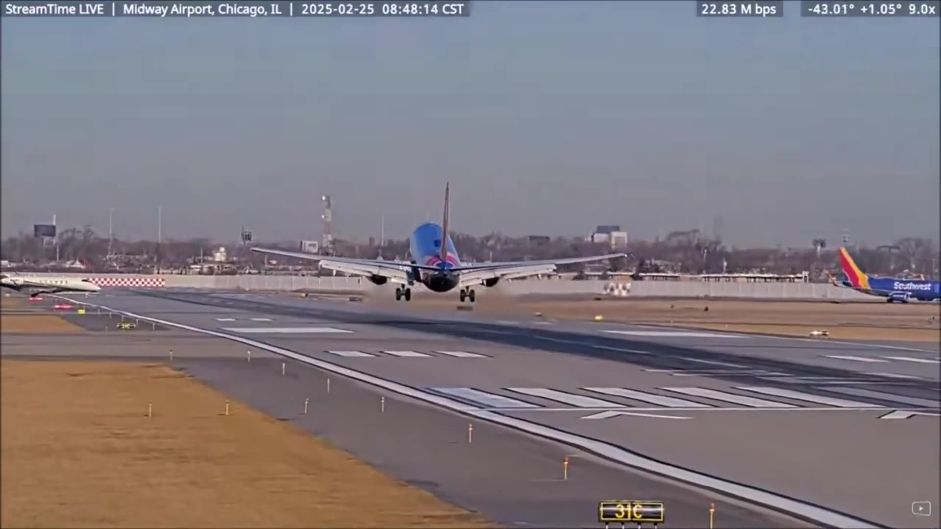 RUNWAY COLLISION AVERTED: Shocking Moment Southwest Airlines Plane ...