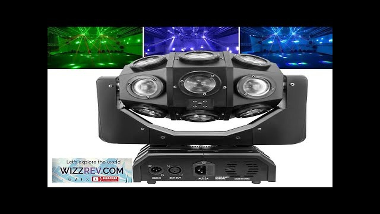 18Pcs Rotating Beam Laser Moving Head Light Stage Light DMX Control DJ ...
