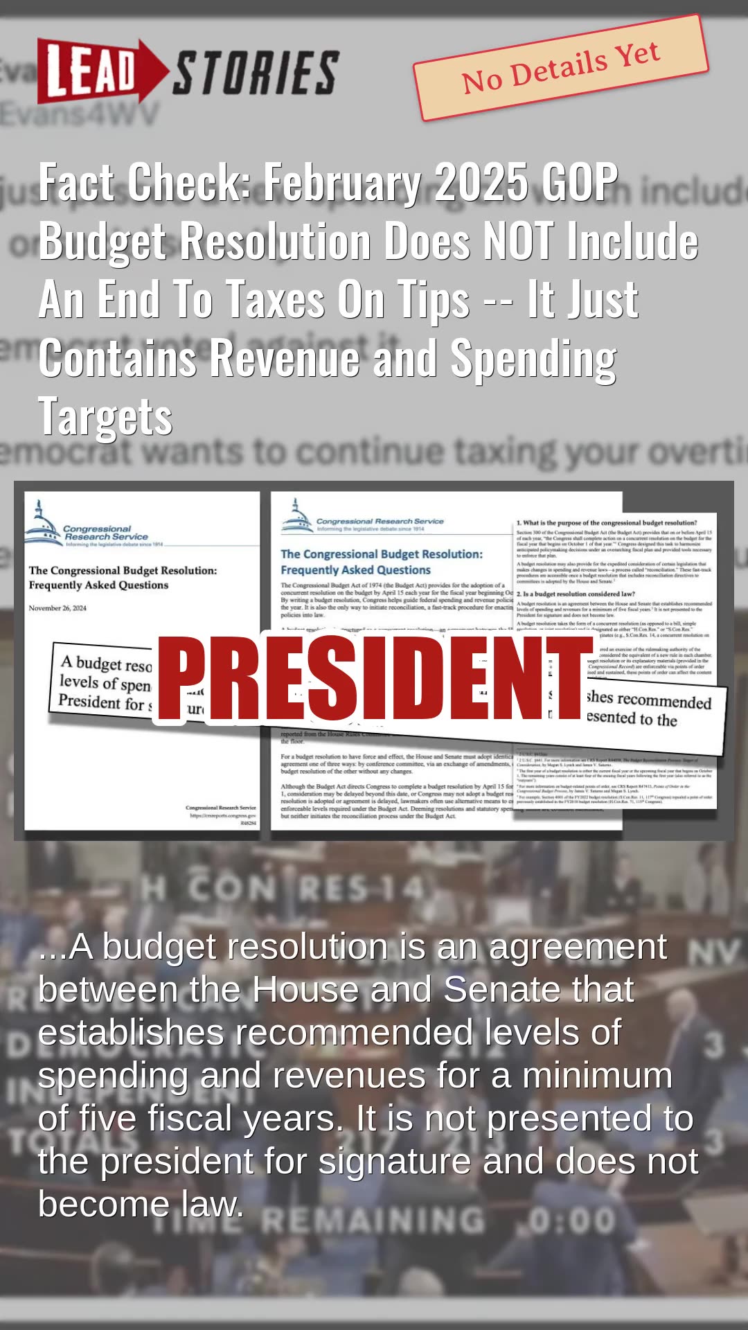 Fact Check: February 2025 GOP Budget Resolution Does NOT Include An End ...
