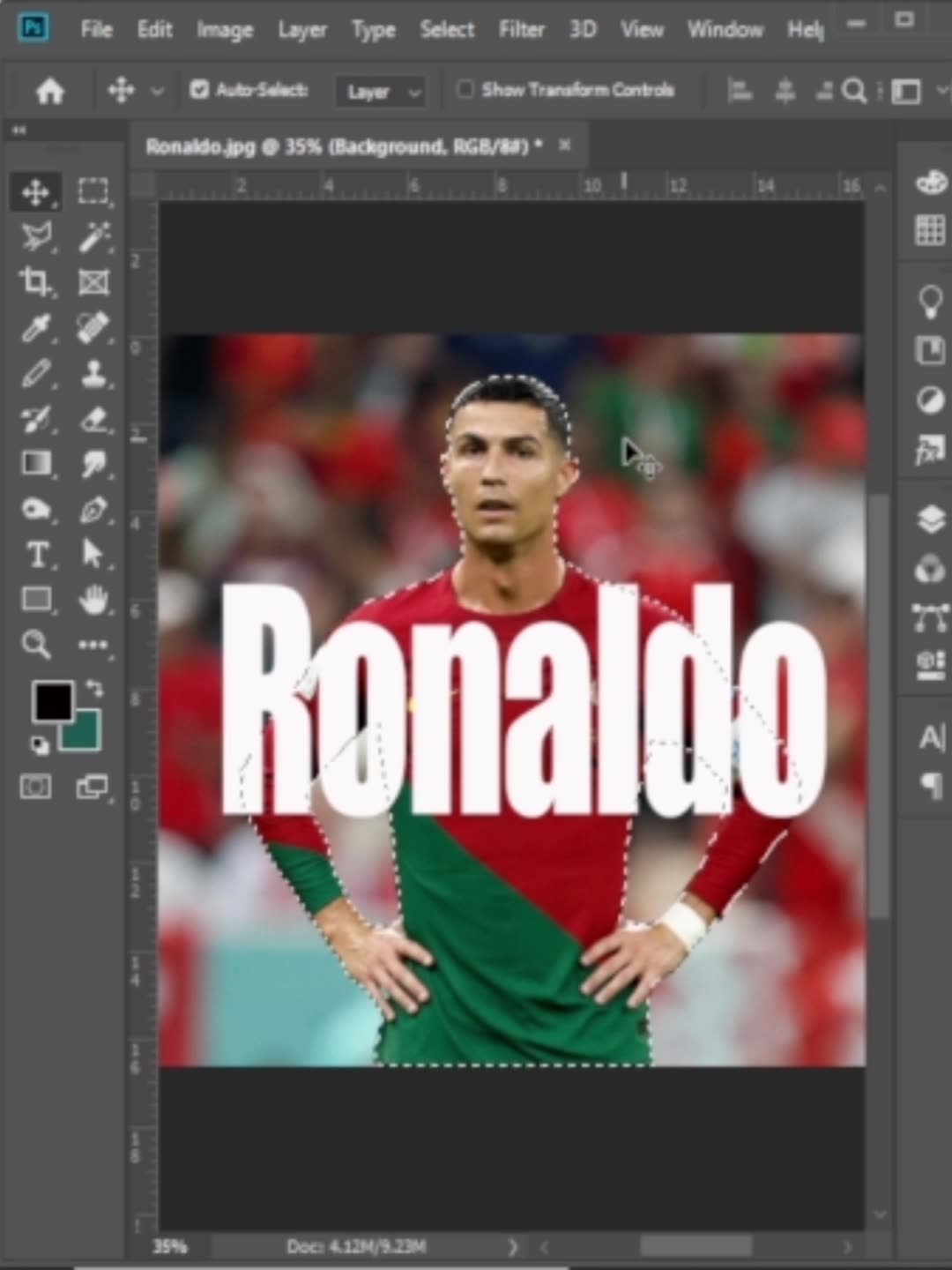 Create Text Outline Effect in Photoshop