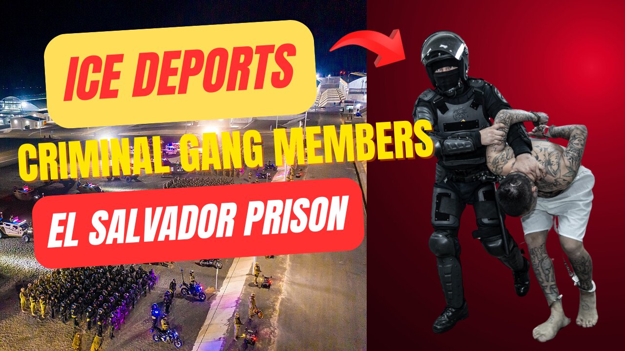 ICE Deport 250 Criminal Gang Members to El Salvador Prison