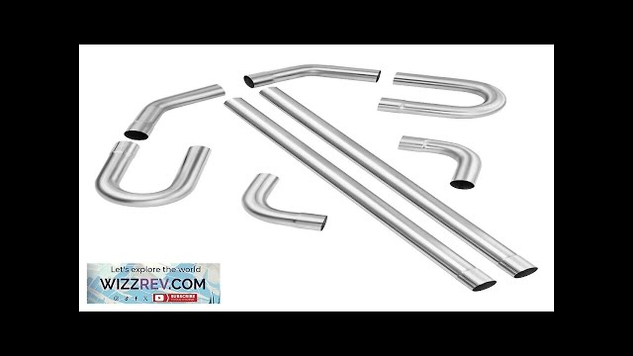DIY Universal Exhaust Kit 8 Pieces Exhaust Pipe Kit with Slip-Fit Joint ...