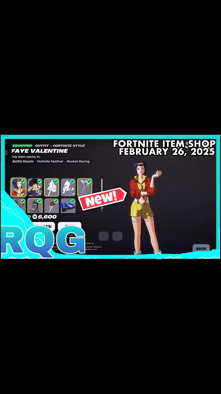 “NEW” COWBOY BEBOP SKINS ARE HERE & MORE! FORTNITE ITEM SHOP (February ...