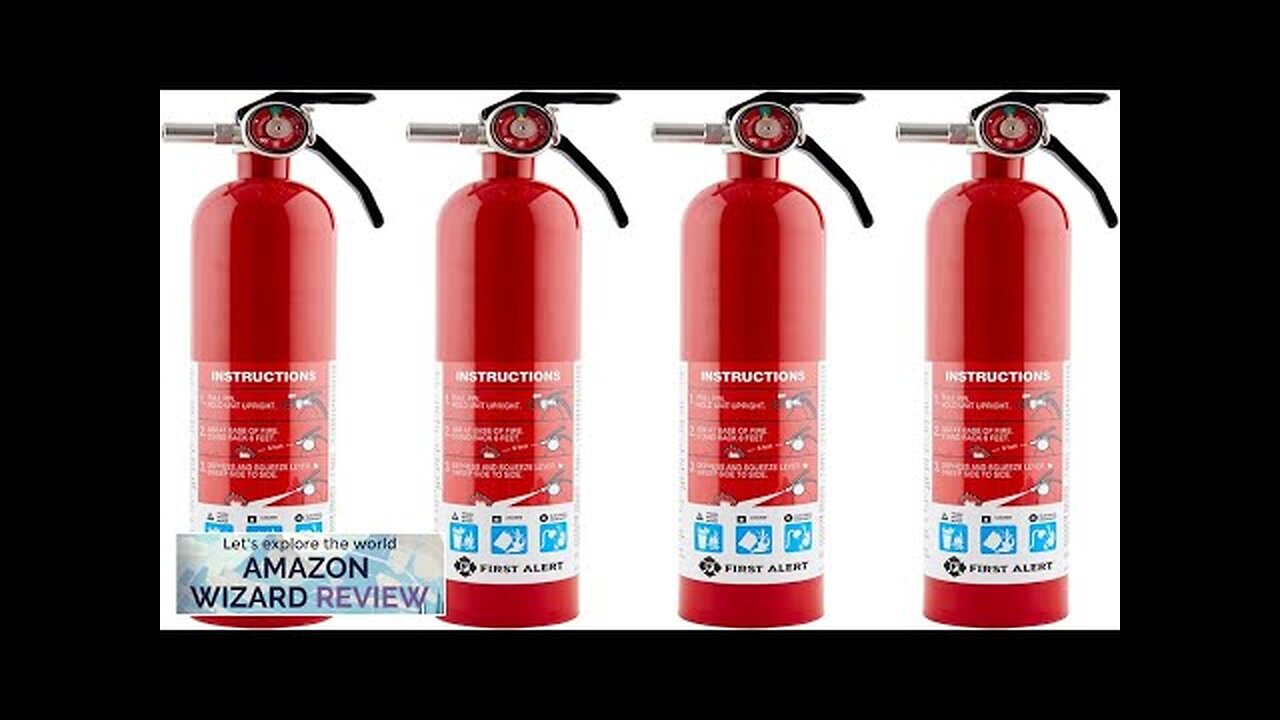 First Alert Home1-4, First Alert Standard Home Fire Extinguisher, Red ...