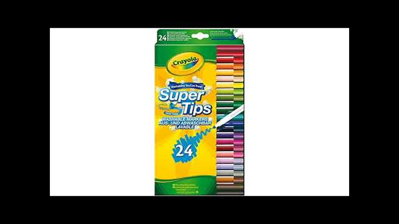 CRAYOLA SuperTips Washable Markers Review