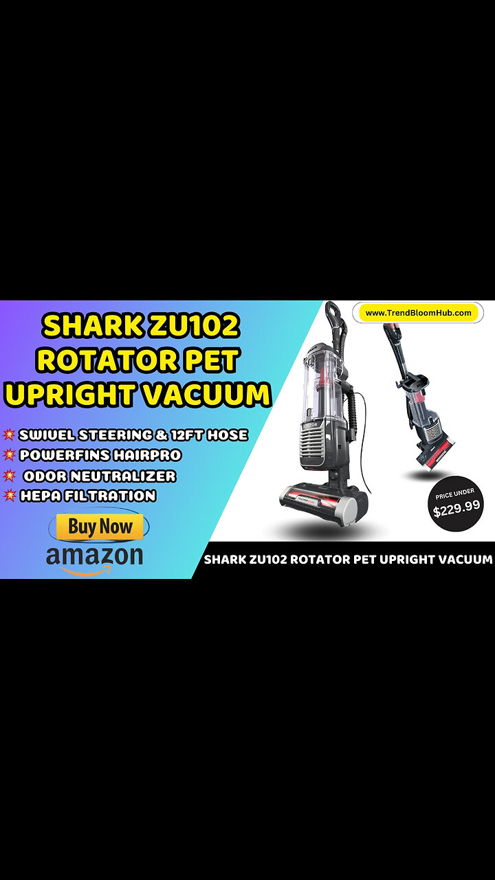 The Ultimate Review of the Shark ZU102 Rotator Pet Upright Vacuum: A ...