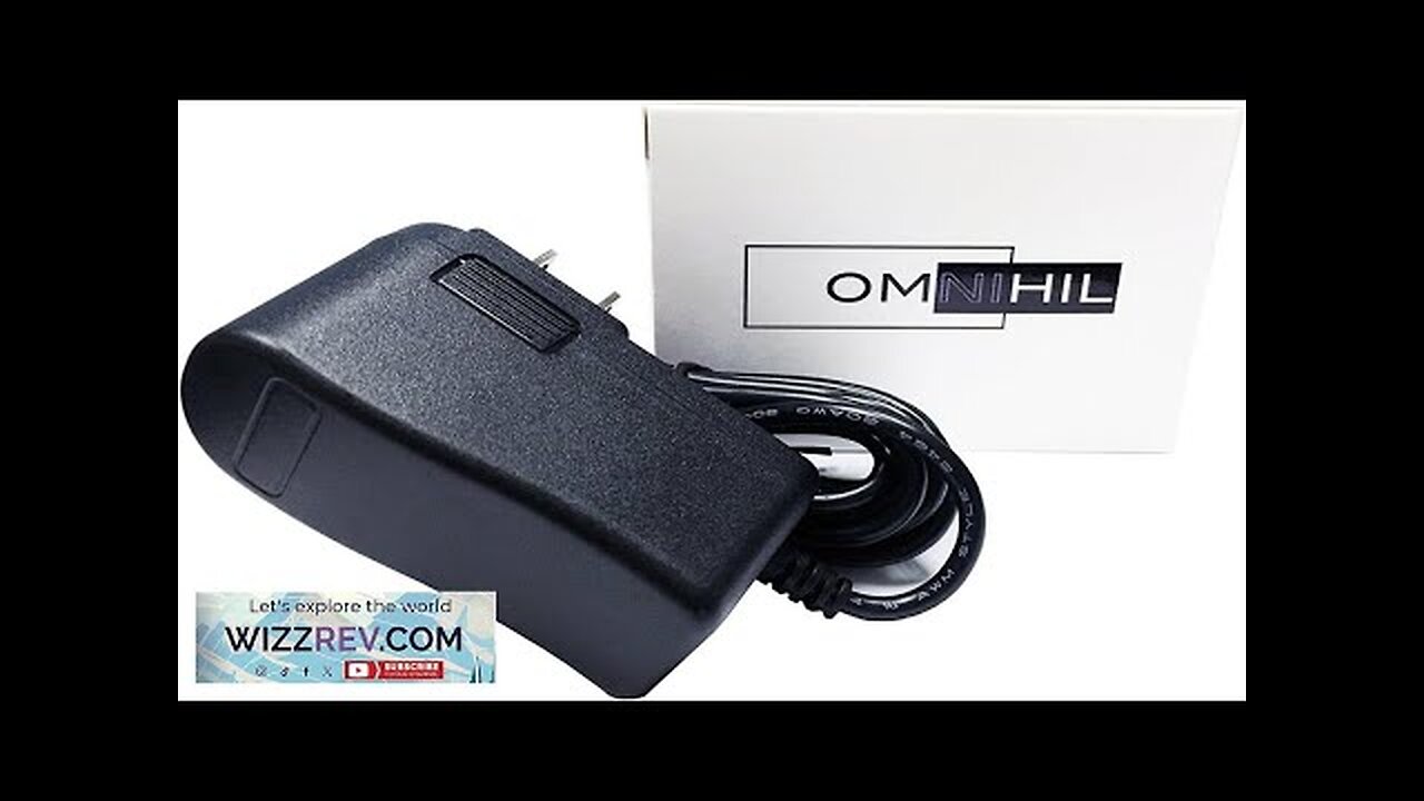 OMNIHIL 8 Feet AC/DC Power Adapter 9V 1.5A (1500mA) 5.5x2.1millimeters ...